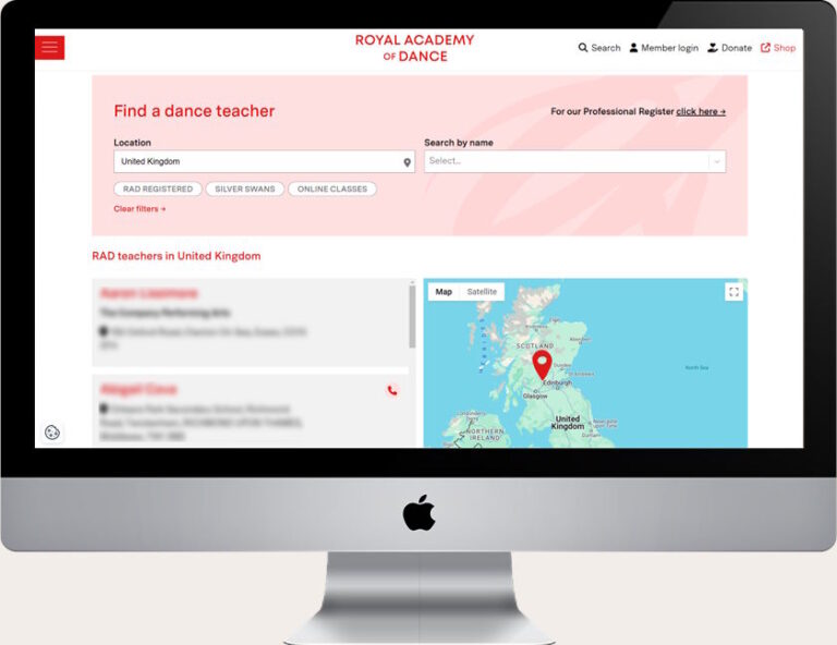 New RAD Website -Find a Dance Teacher Functionality (Part 6) | Generate UK